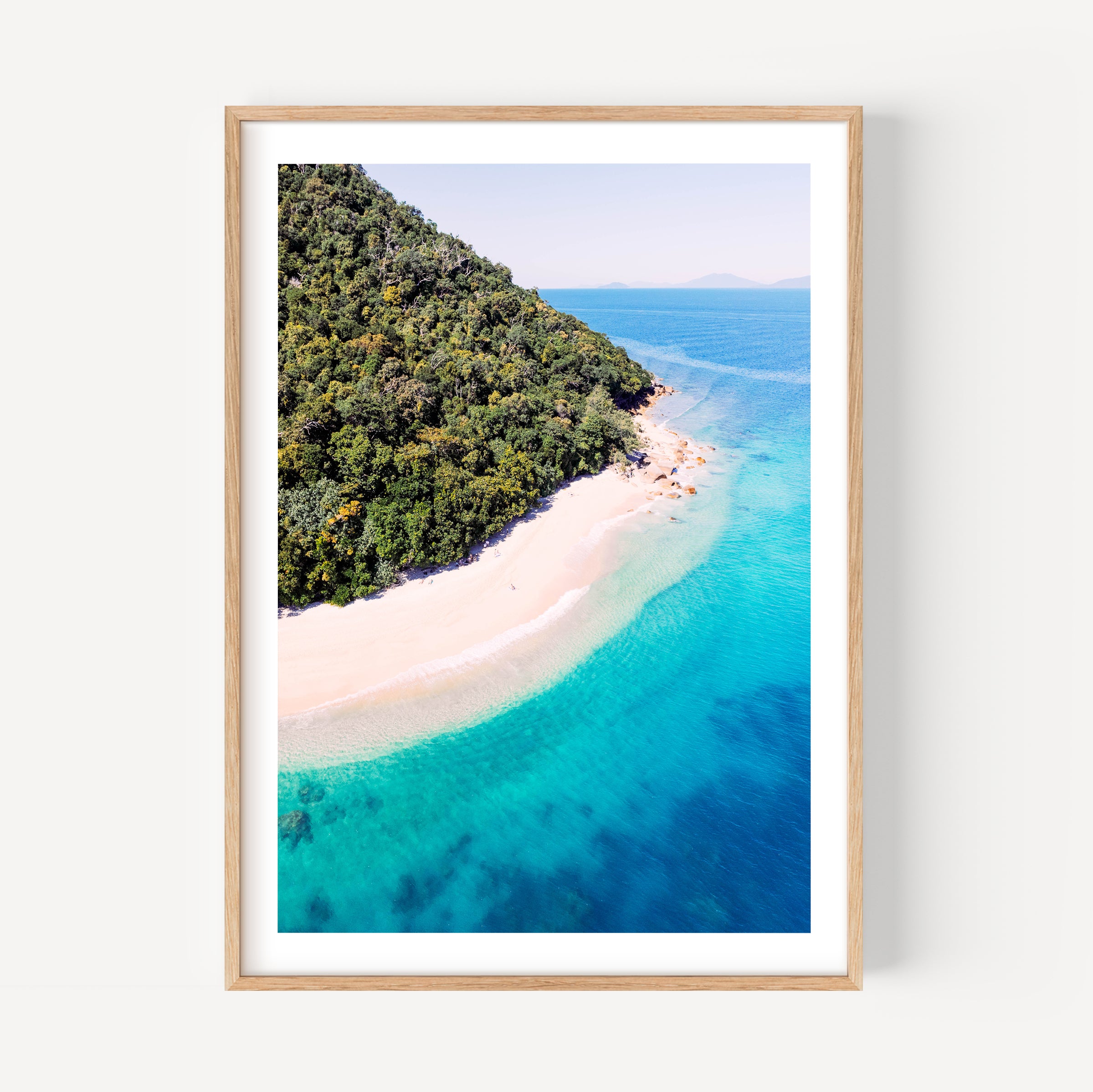 Nudey Beach, Fitzroy Island – Curving Sandy Beach Wall Art – fourbyfiver